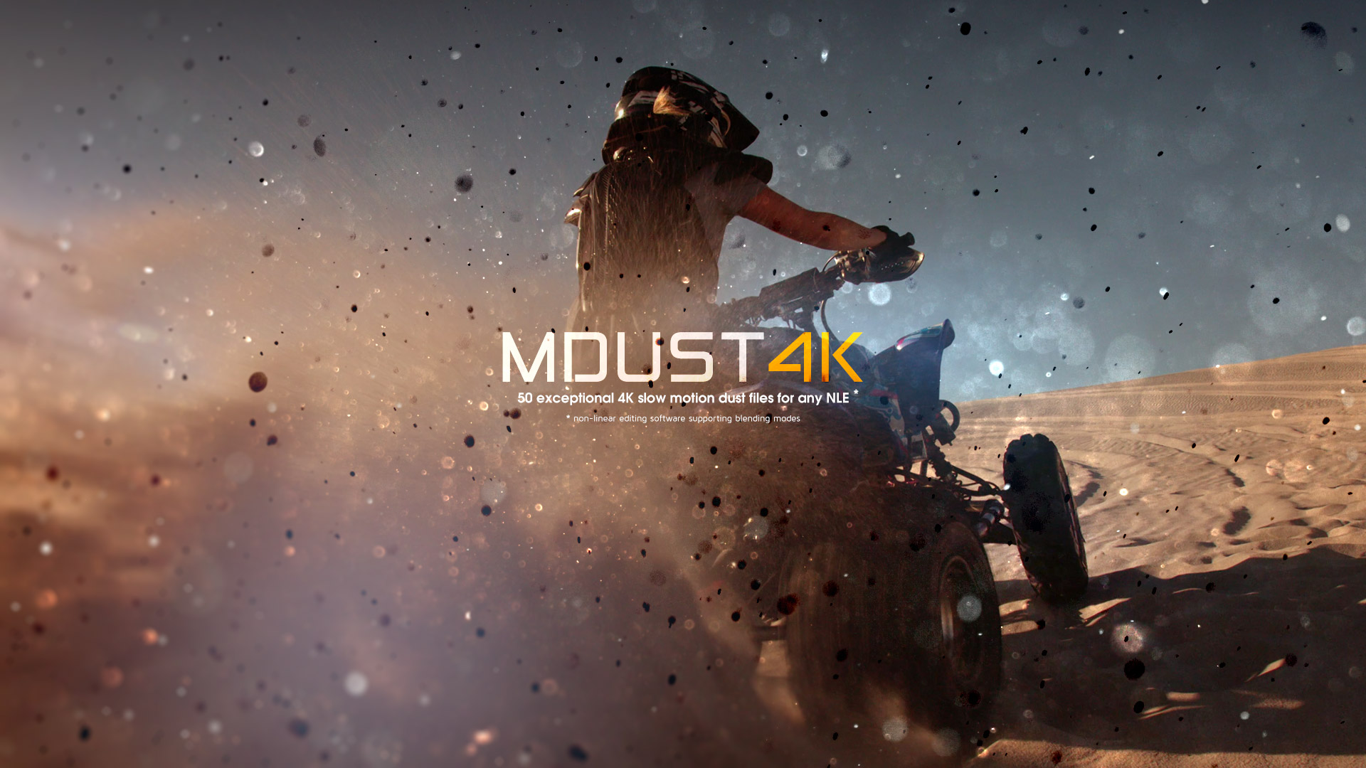 mDust 4K — 50 Slow Motion Dust Compositing Elements for Any NLE