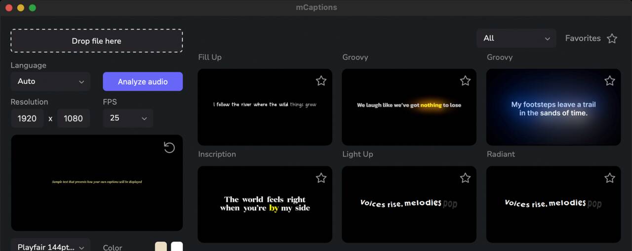Generate captions from audio, video, compound clips, and full FCP ...