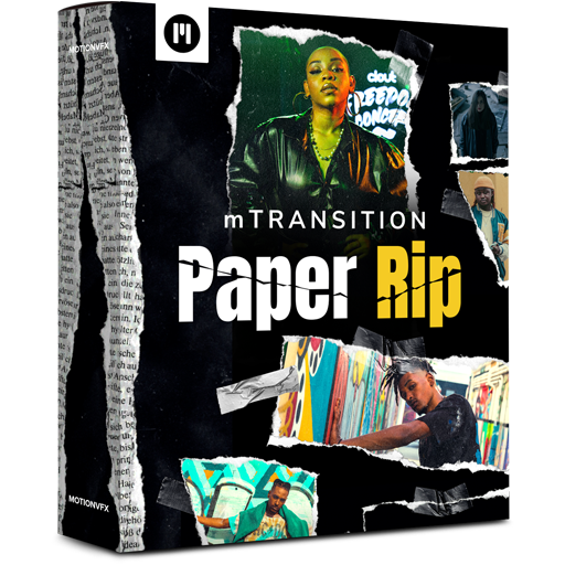 mTransition Paper Rip — Paper Tear Transitions for Final Cut Pro