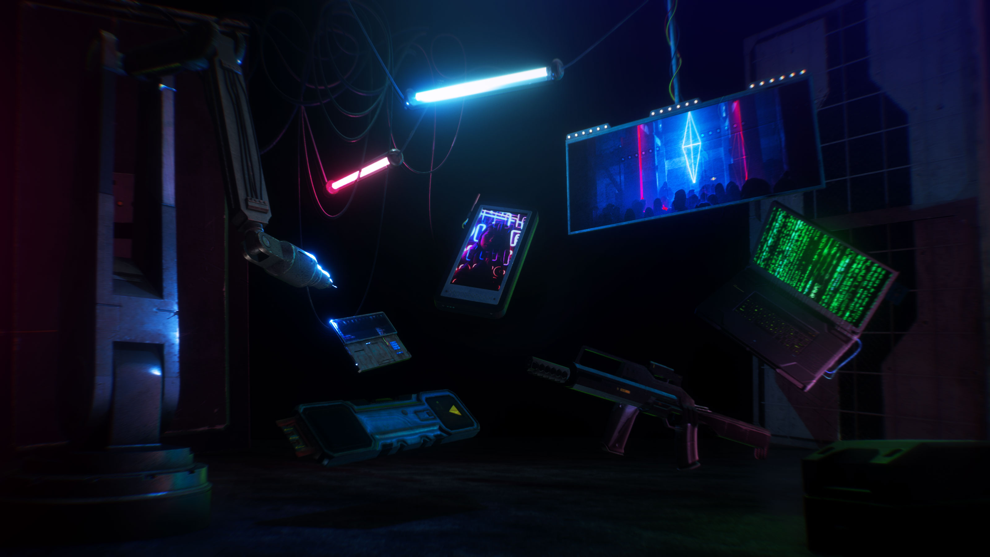 Cyberpunk Model Pack — Futuristic 3D Models for FCP & Motion